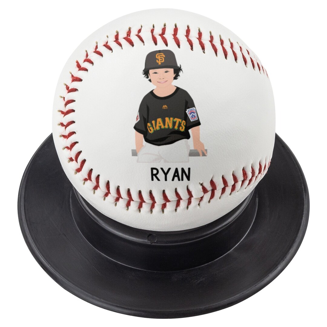 Personalized Custom Baseball With Artist Drawn Portrait – Unique Gift ...
