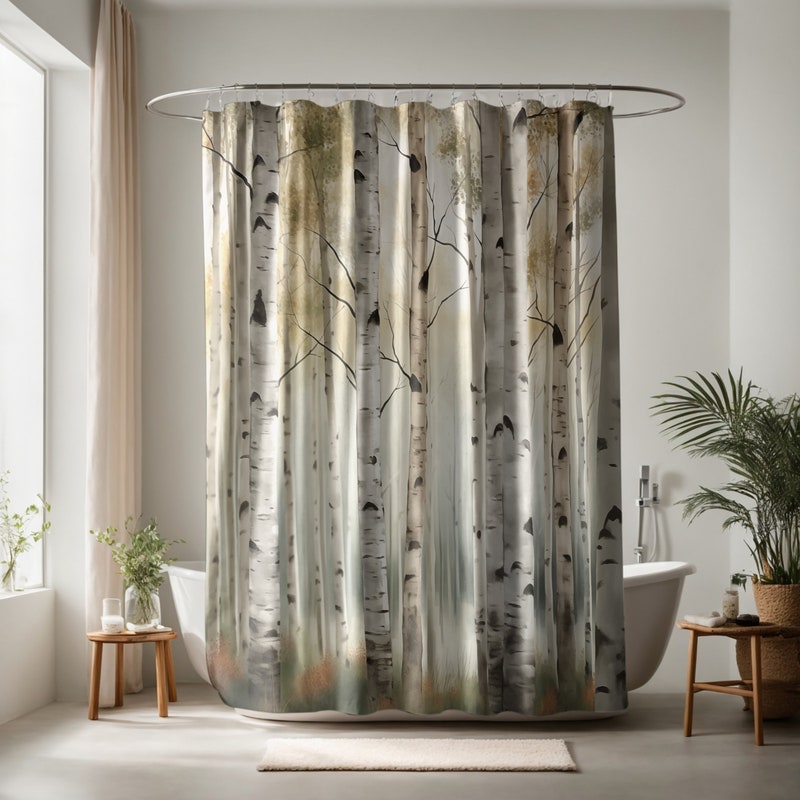 Tree Shower Curtain - Etsy