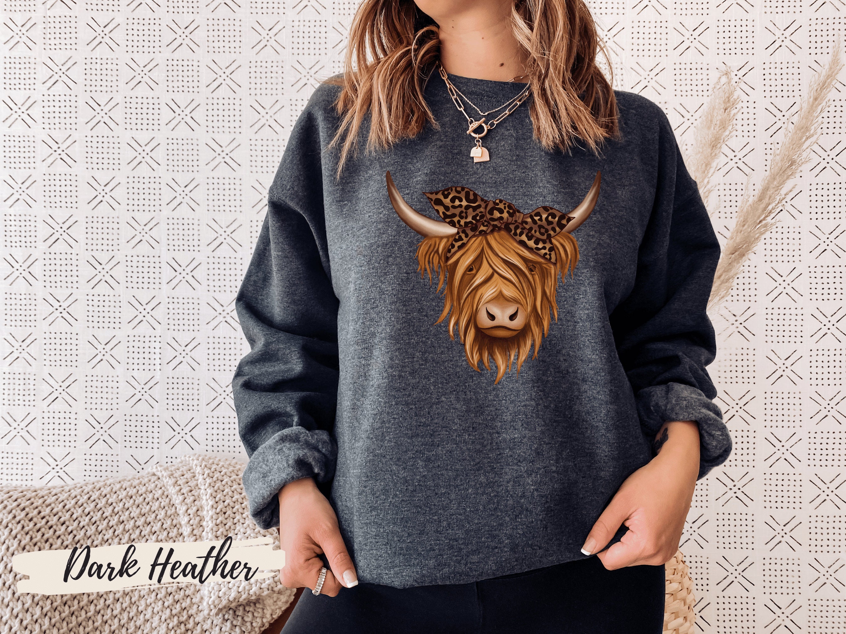 Highland Cow Sweatshirt,highland Cow Gifts for Her, Highland Cow Shirt ...