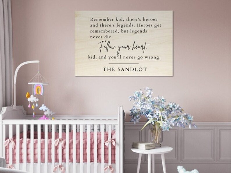 Sandlot Quote the Sandlot Sandlot Wall Art the Sandlot - Etsy