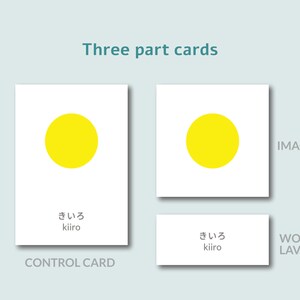 Japanese Color Flashcards, Printable Flash Cards, Learn Japanese Colour ...