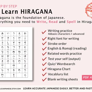 Japanese Language Beginner Bundle: Hiragana, Katakana, Kanji ...