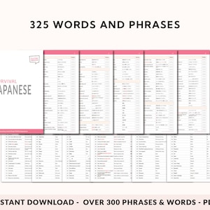 Survival Japanese Pdf Learn Easy Travel Japanese Words And Phrases