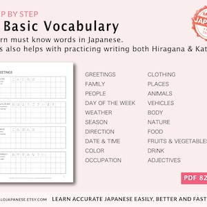 Japanese Language Beginner Bundle: Hiragana, Katakana, Kanji ...