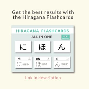 Japanese Study Hiragana Flashcards (additional Sounds), Hiragana ...