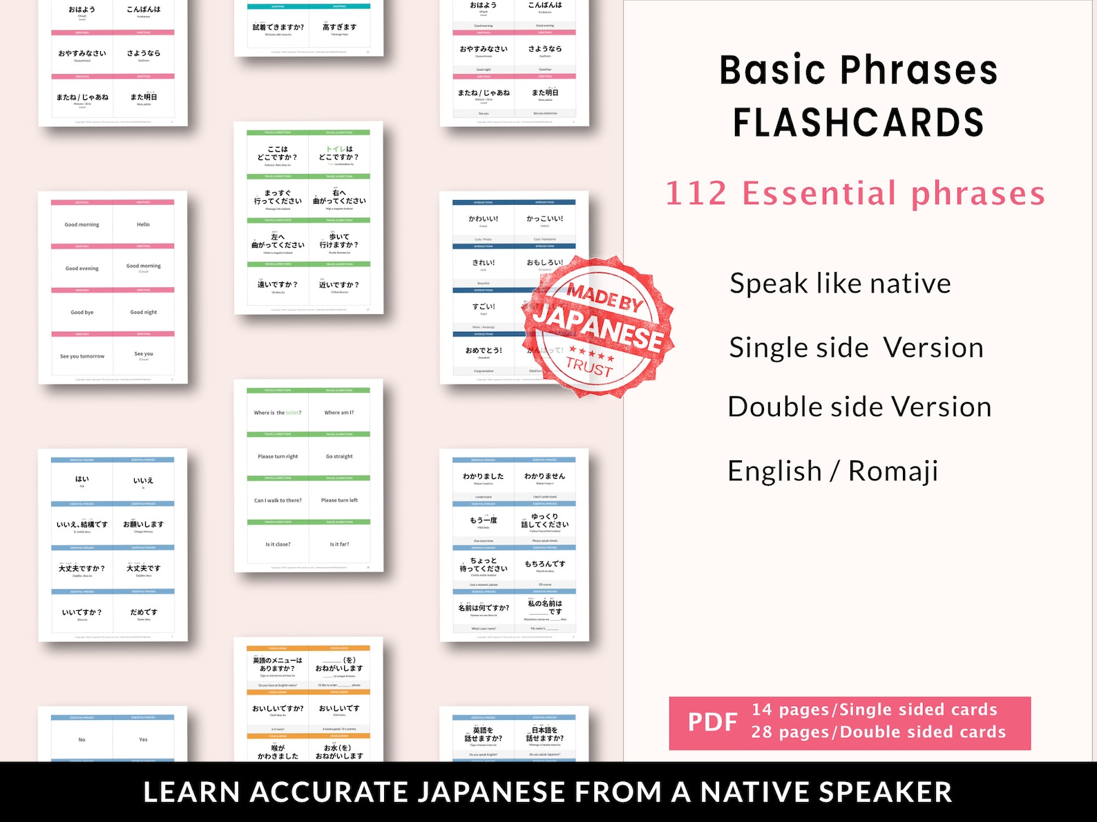 Japanese Language Beginner Bundle: Hiragana, Katakana, Kanji ...