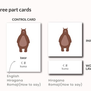 Japanese Flashcards, Animal Flashcards, Japanese Language, Printable ...