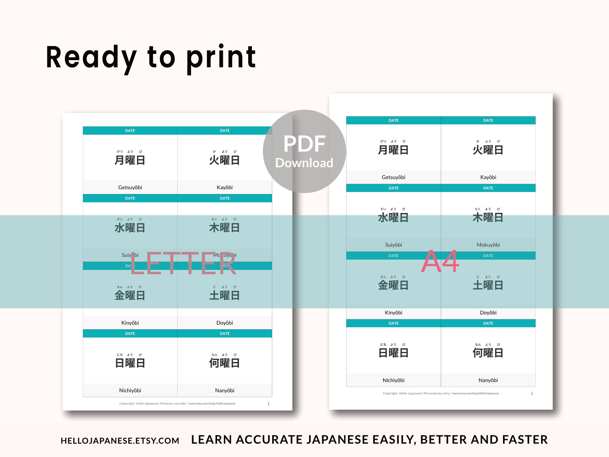 Japanese Flashcards, Learn Japanese Dates Easily, Vocabulary Cards ...