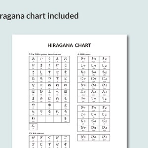 Japanese Alphabet Hiragana Flashcards for Beginner, Basic + Dakuon ...