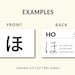 Study Japanese Language, Hiragana Flashcards - Etsy