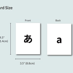 Japanese Alphabet Hiragana Flashcards for Beginner, Basic + Dakuon ...