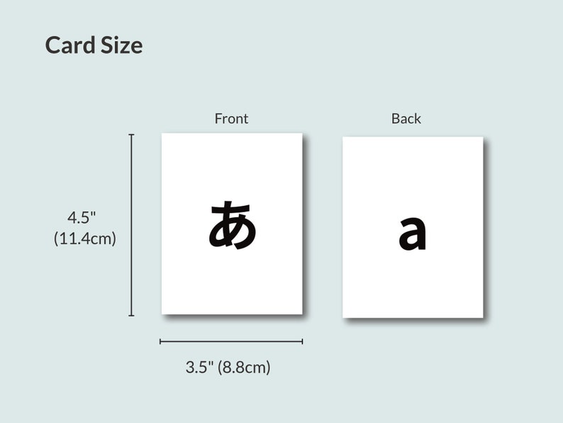 Japanese Alphabet Hiragana Flashcards for Beginner, Basic + Dakuon ...