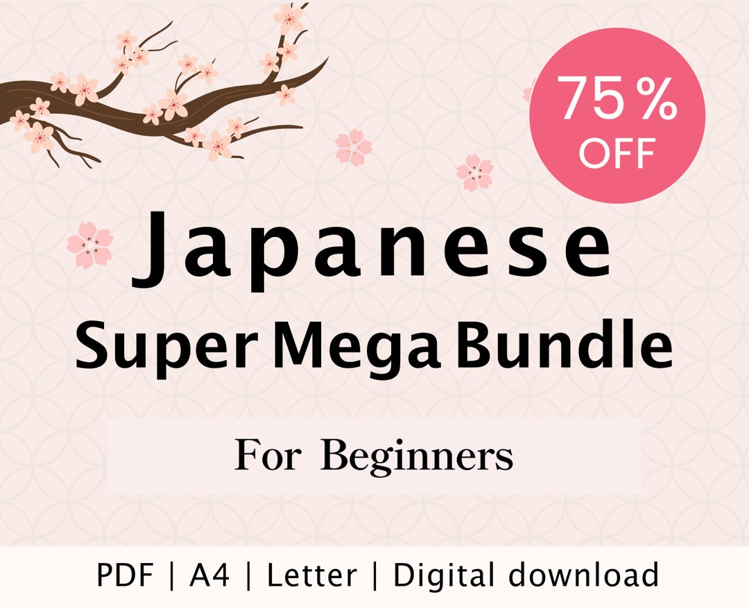 Japanese Language Beginner Bundle: Hiragana, Katakana, Kanji ...
