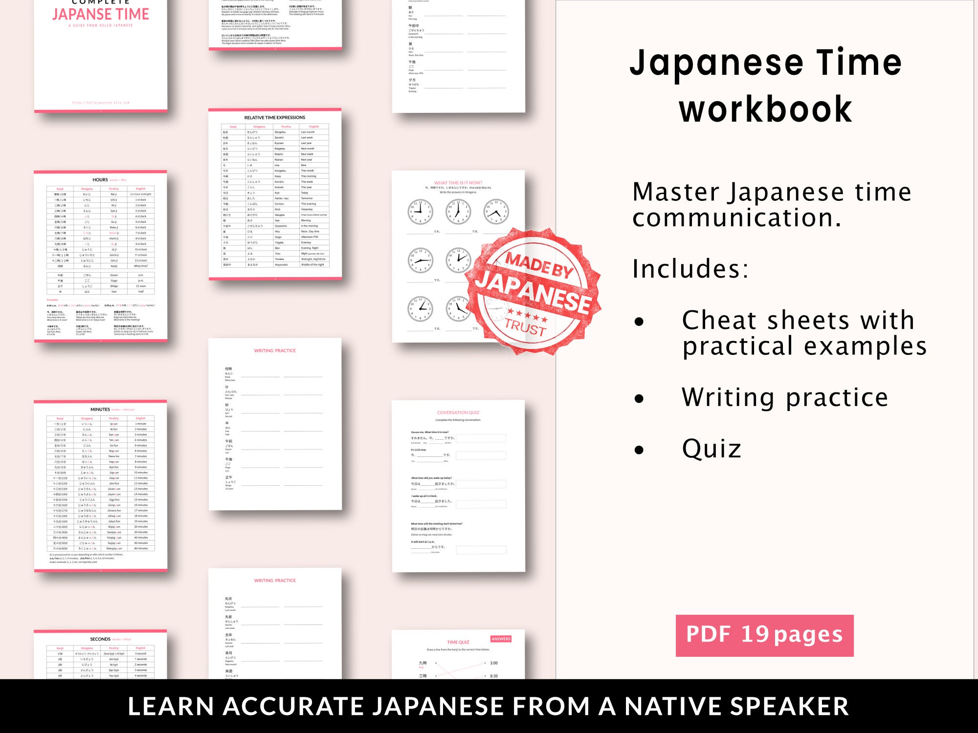Japanese Language Beginner Bundle: Hiragana, Katakana, Kanji ...