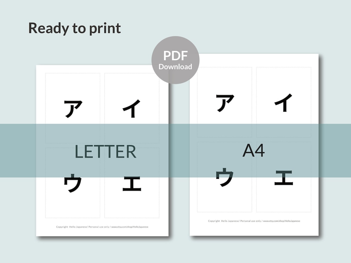 Learn Japanese Katakana Flashcards, Self Study Beginner Friendly ...