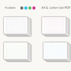 Japanese Writing Paper PDF, Hiragana Katakana Kanji Practice Sheets ...