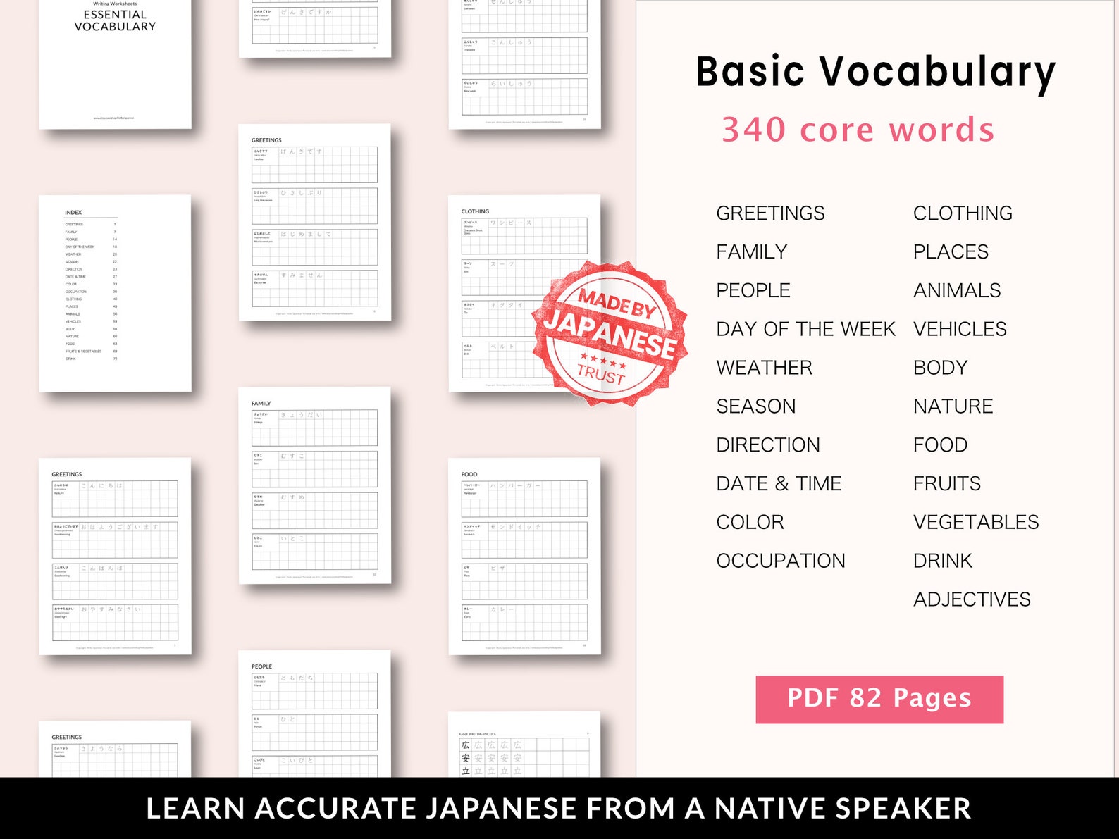 Japanese Language Beginner Bundle: Hiragana, Katakana, Kanji ...