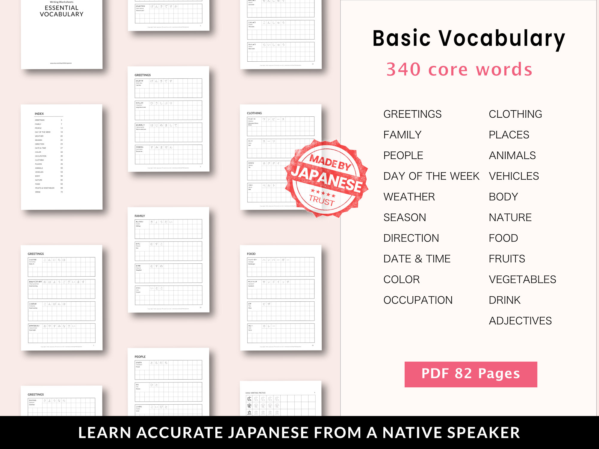 Japanese Language Beginner Bundle: Hiragana, Katakana, Kanji ...