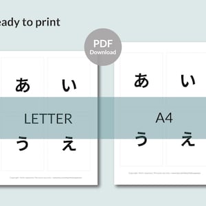 Hiragana & Katakana Flashcards - Learn Japanese Characters Easily! - Etsy