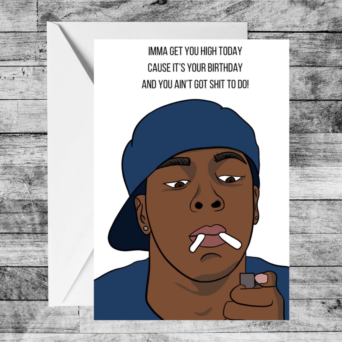 Happy Birthday Smokey Card Friday 'smokey' Birthday Card Australian ...