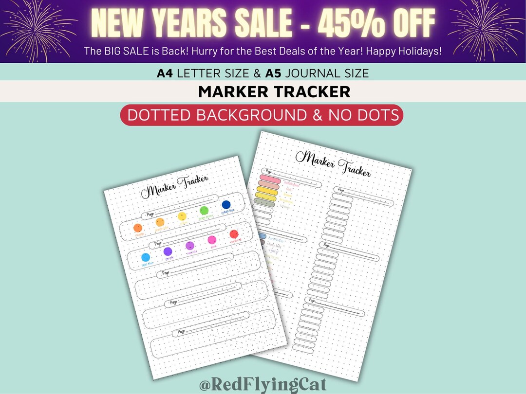 Marker Tracker: Printable Journal Page to Track Colors, Swatches and ...