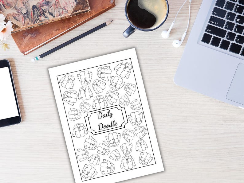 Doodle of the Day Bundle Printable | Daily Doodle Journal, Creative ...