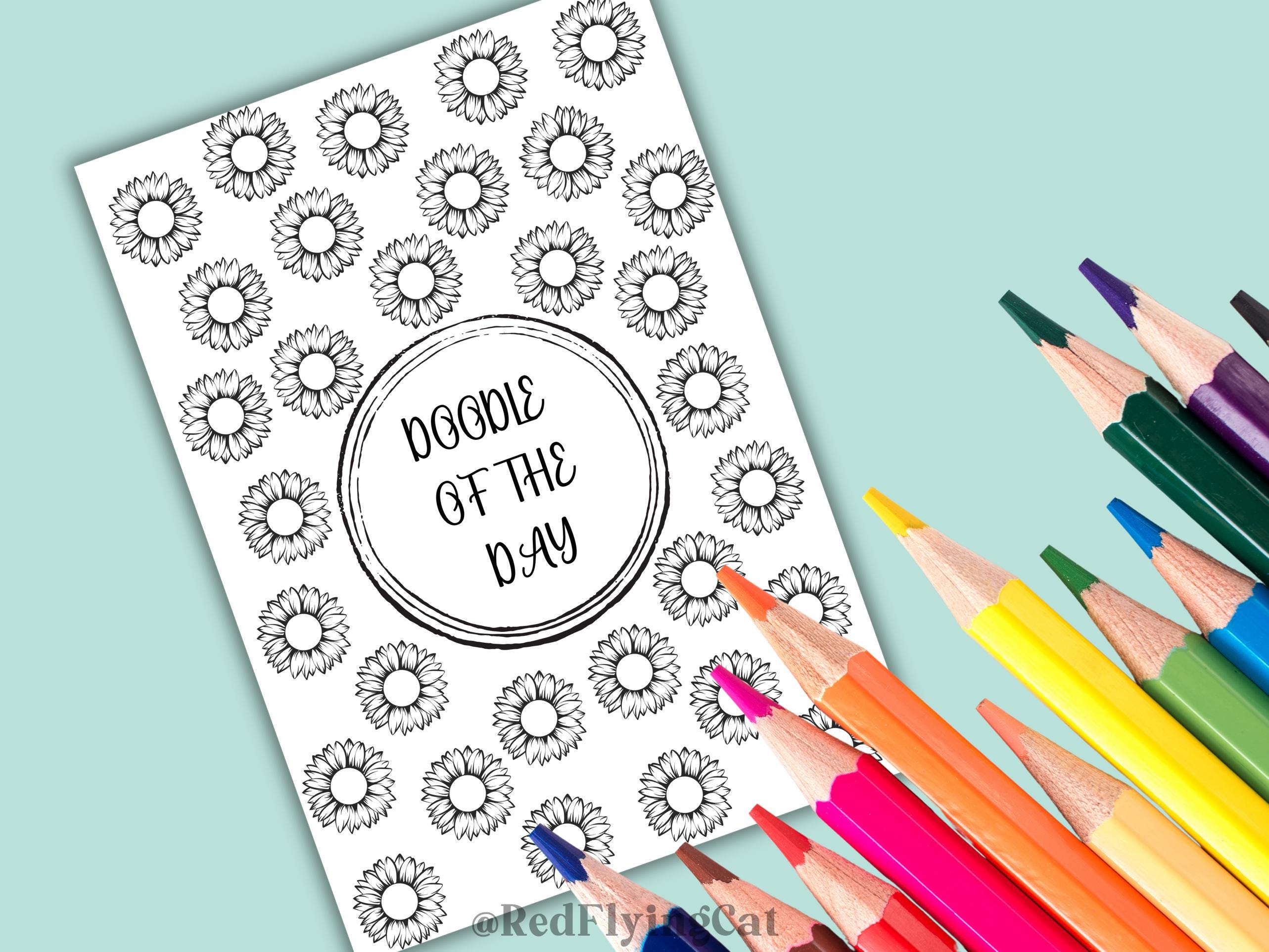 Doodle of the Day Bundle A: Printable Journal Planner Pages. Fun ...