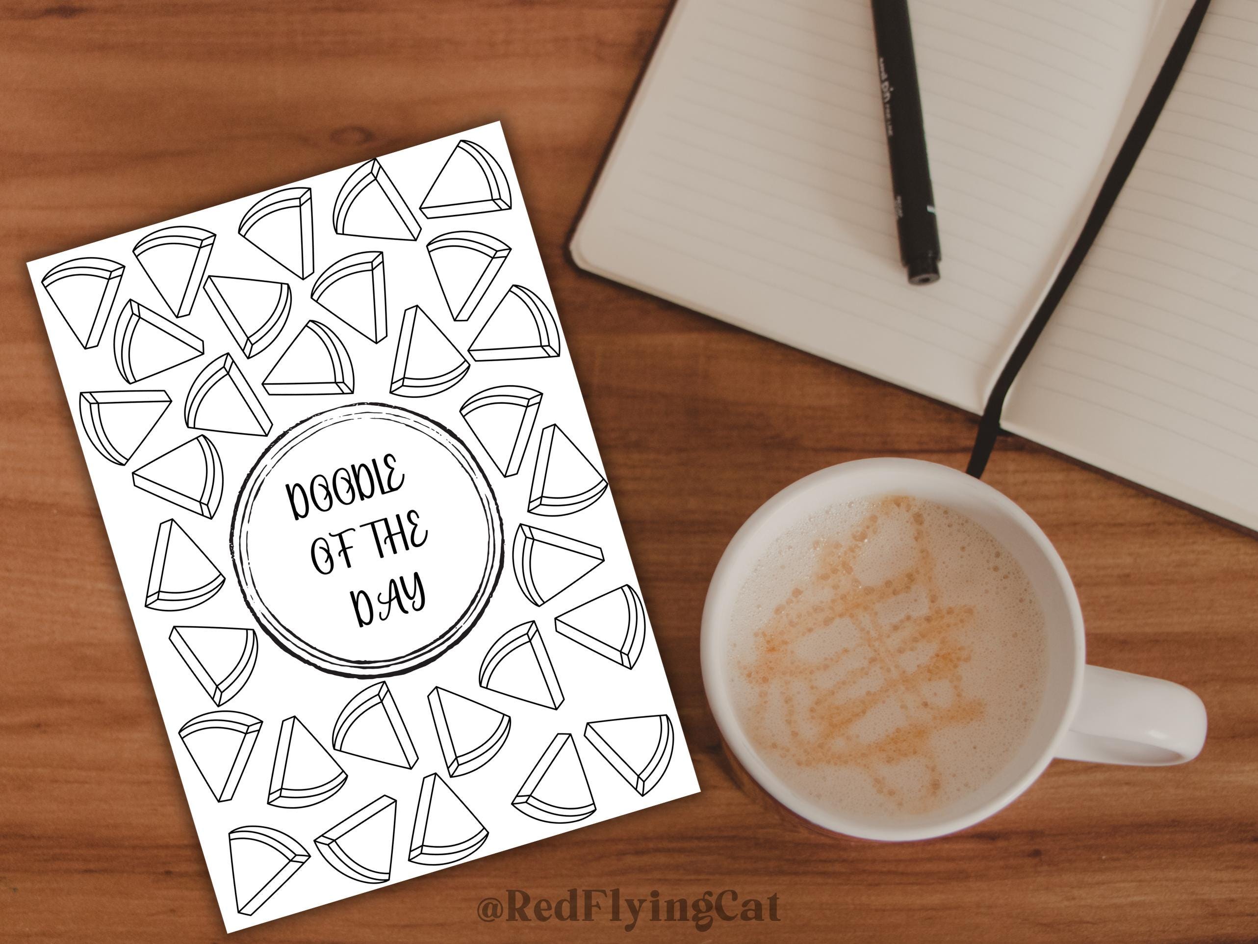 Doodle of the Day Bundle A: Printable Journal Planner Pages. Fun ...