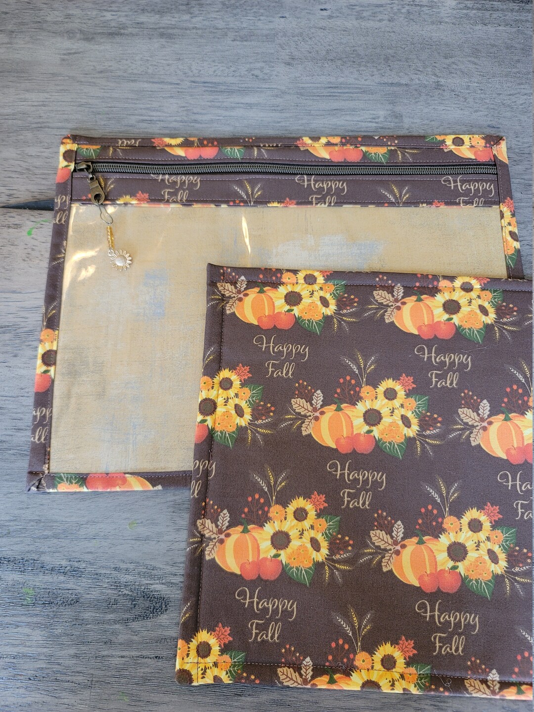 Vinyl Front Project Bag - Etsy