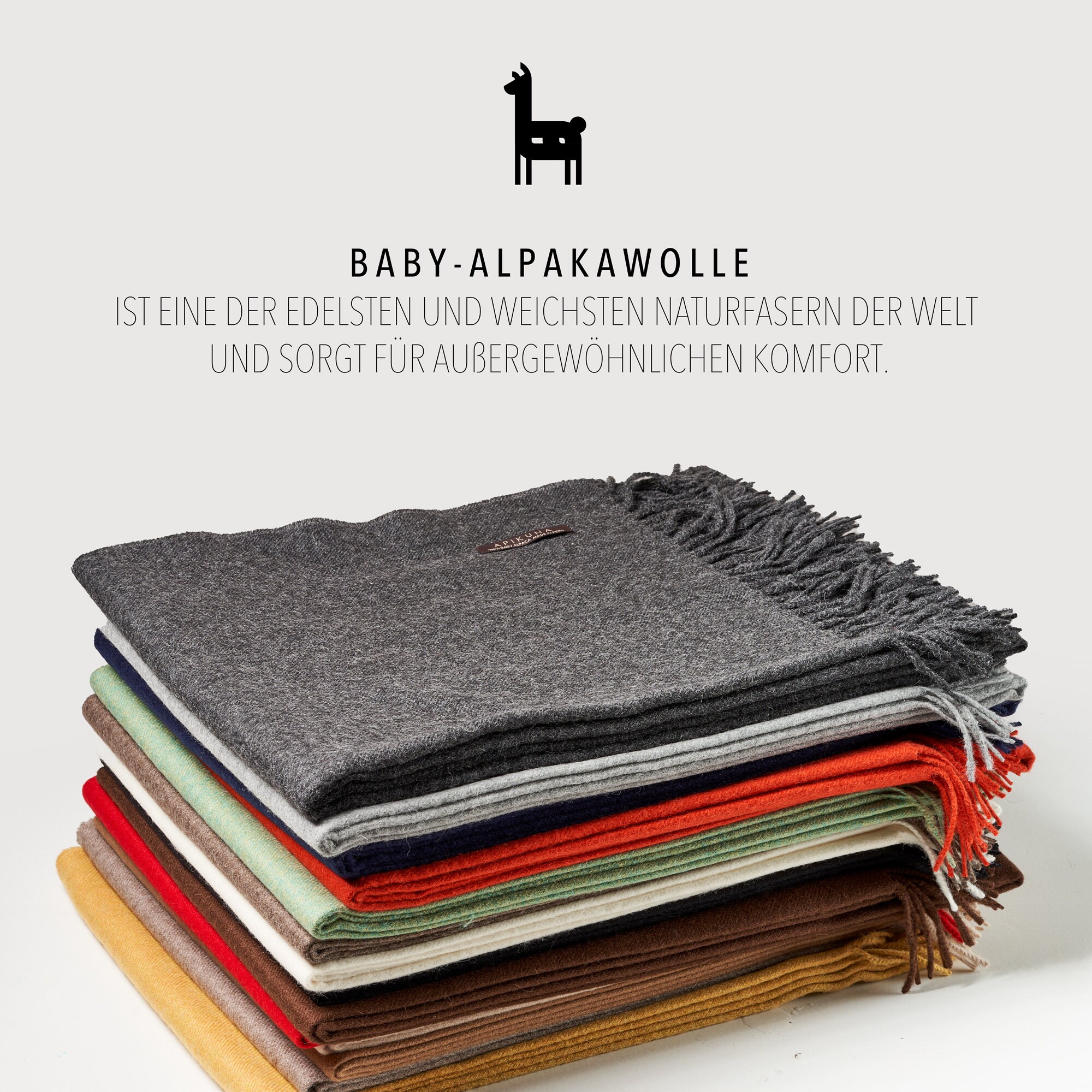 100% Baby Alpaca Blanket in Sand Very Soft Blanket Cozy Bedspread ...