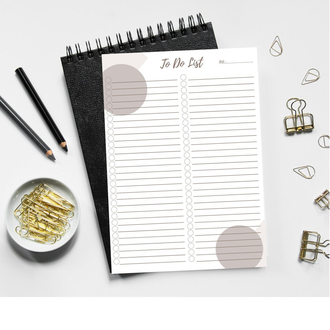 Editable Digital Download TEMPLATE , to Do List, Shopping List ...