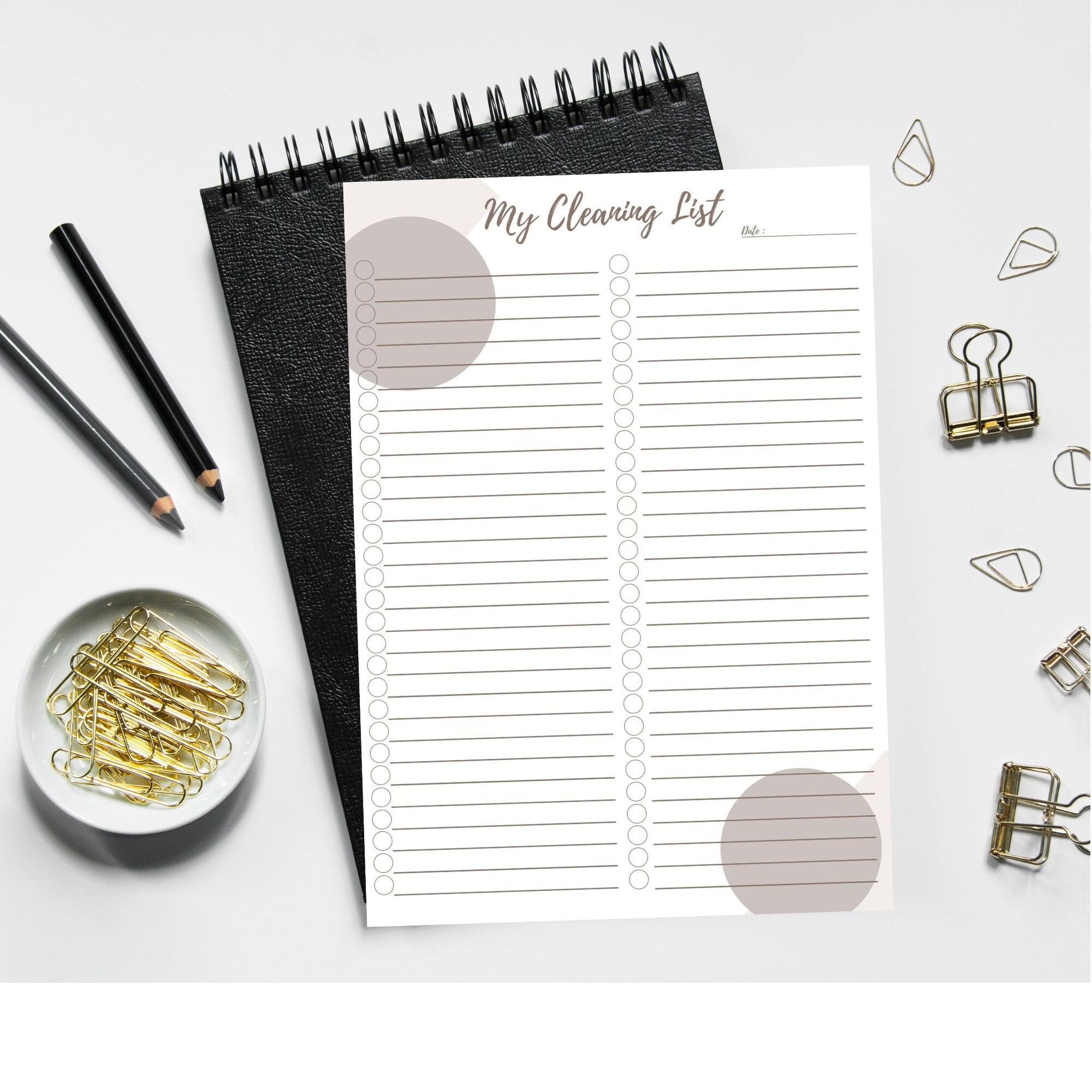 Editable Digital Download TEMPLATE , to Do List, Shopping List ...