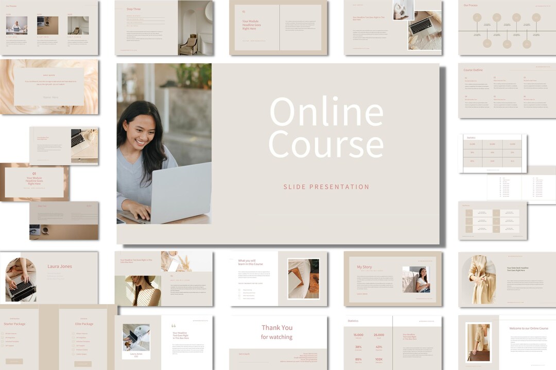 Online Course Template, Business Template, Business Online Template ...