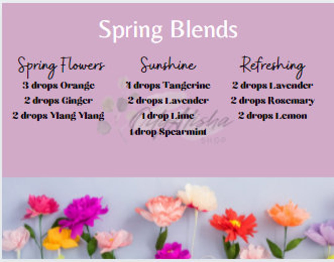 Spring Diffuser Blends Postcard - Etsy