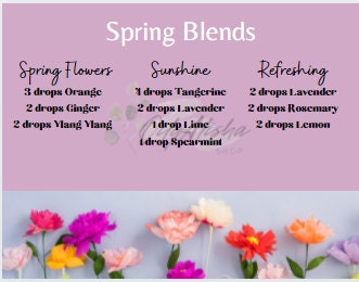 Spring Diffuser Blends Postcard - Etsy