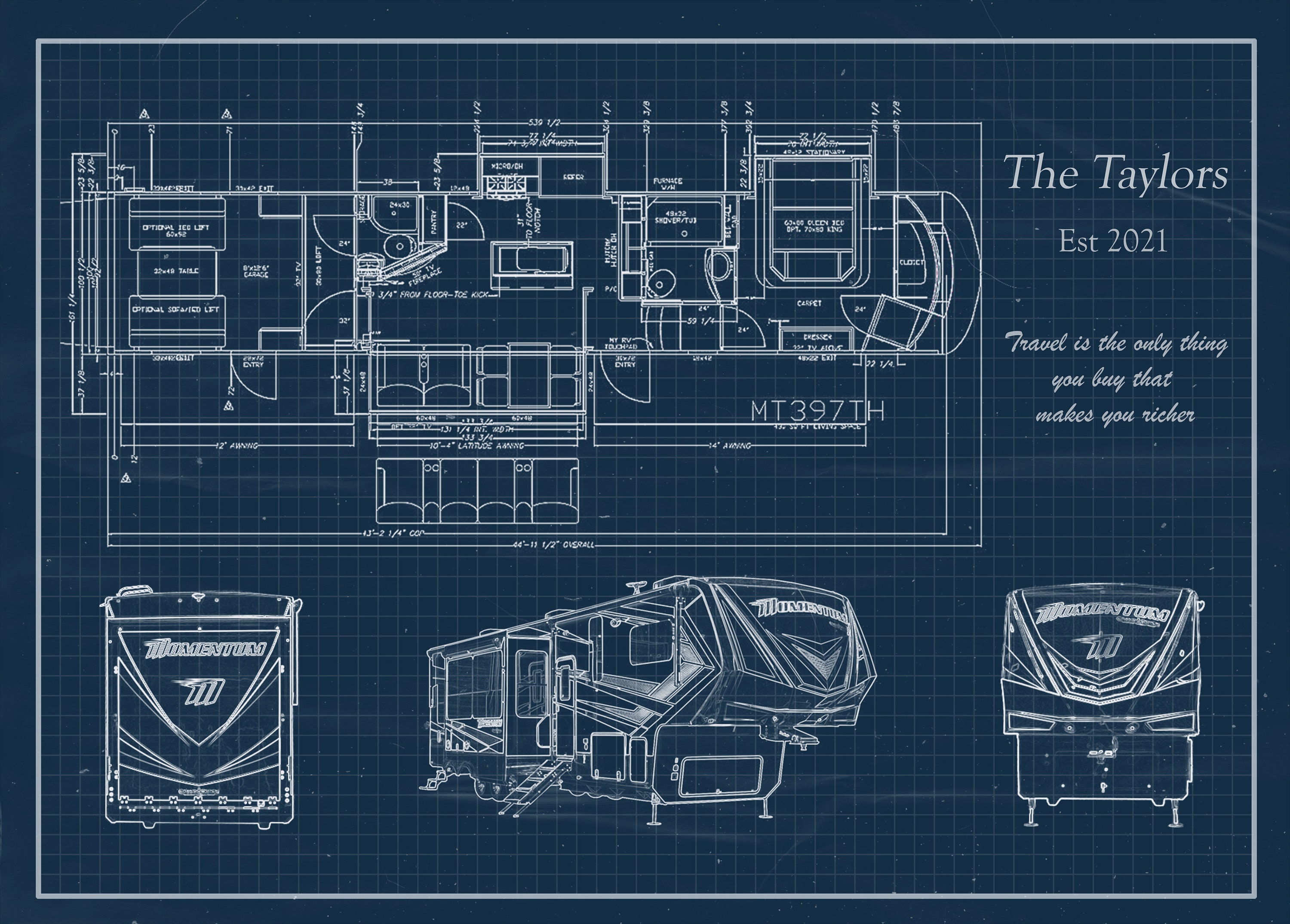 Customized RV Blueprint - Etsy