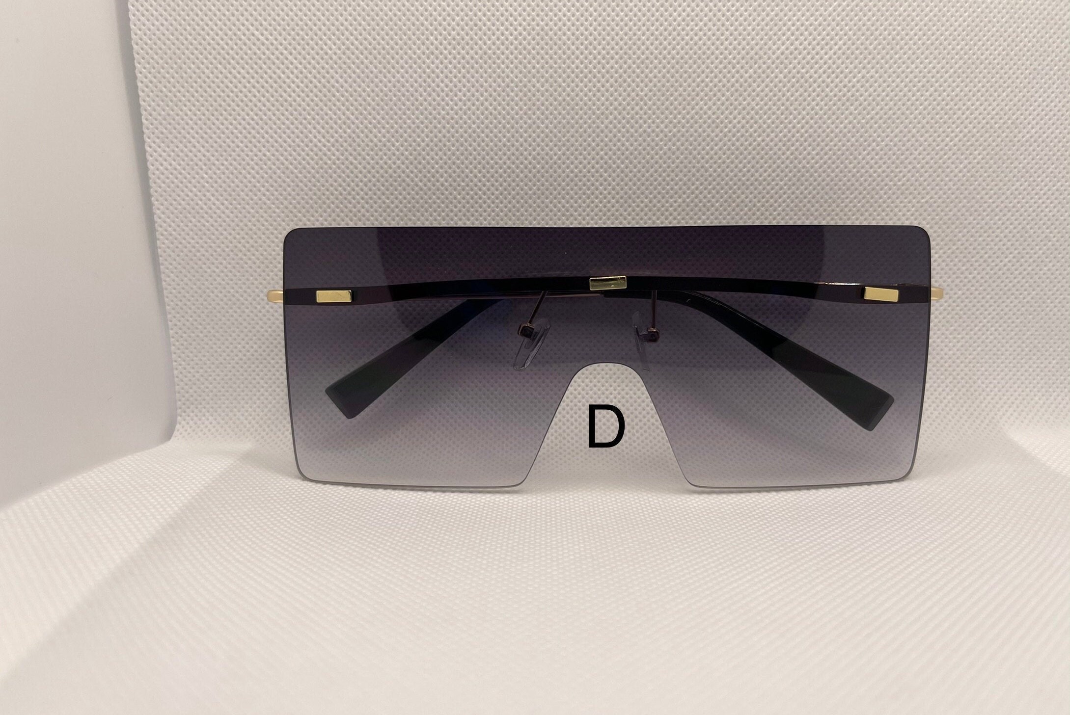 Women’s Oversized Shades•square Shades•big Frame•ladies•rimless Shades ...