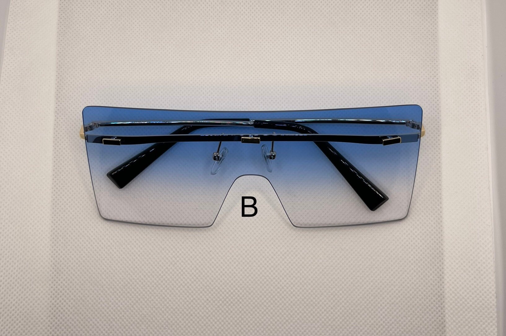 Women’s Oversized Shades•square Shades•big Frame•ladies•rimless Shades ...
