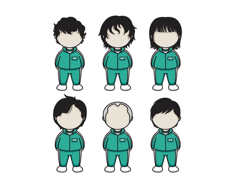 Squid Game Cartoon Players SVG / Squid Game Main Characters - Etsy Squid Game Cartoon Players SVG / Squid Game Main Characters - Etsy