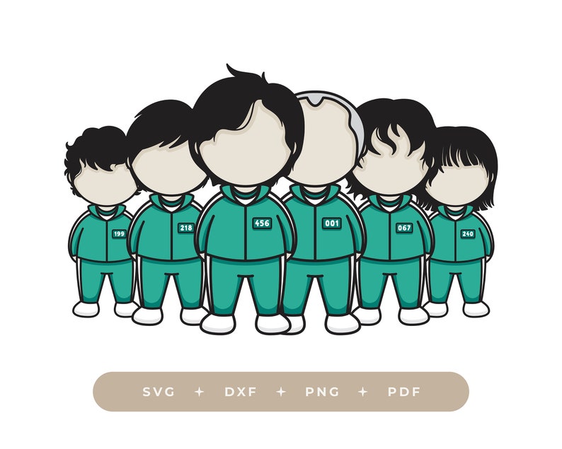 Squid Game Cartoon Players SVG / Squid Game Main Characters - Etsy Squid Game Cartoon Players SVG / Squid Game Main Characters - Etsy