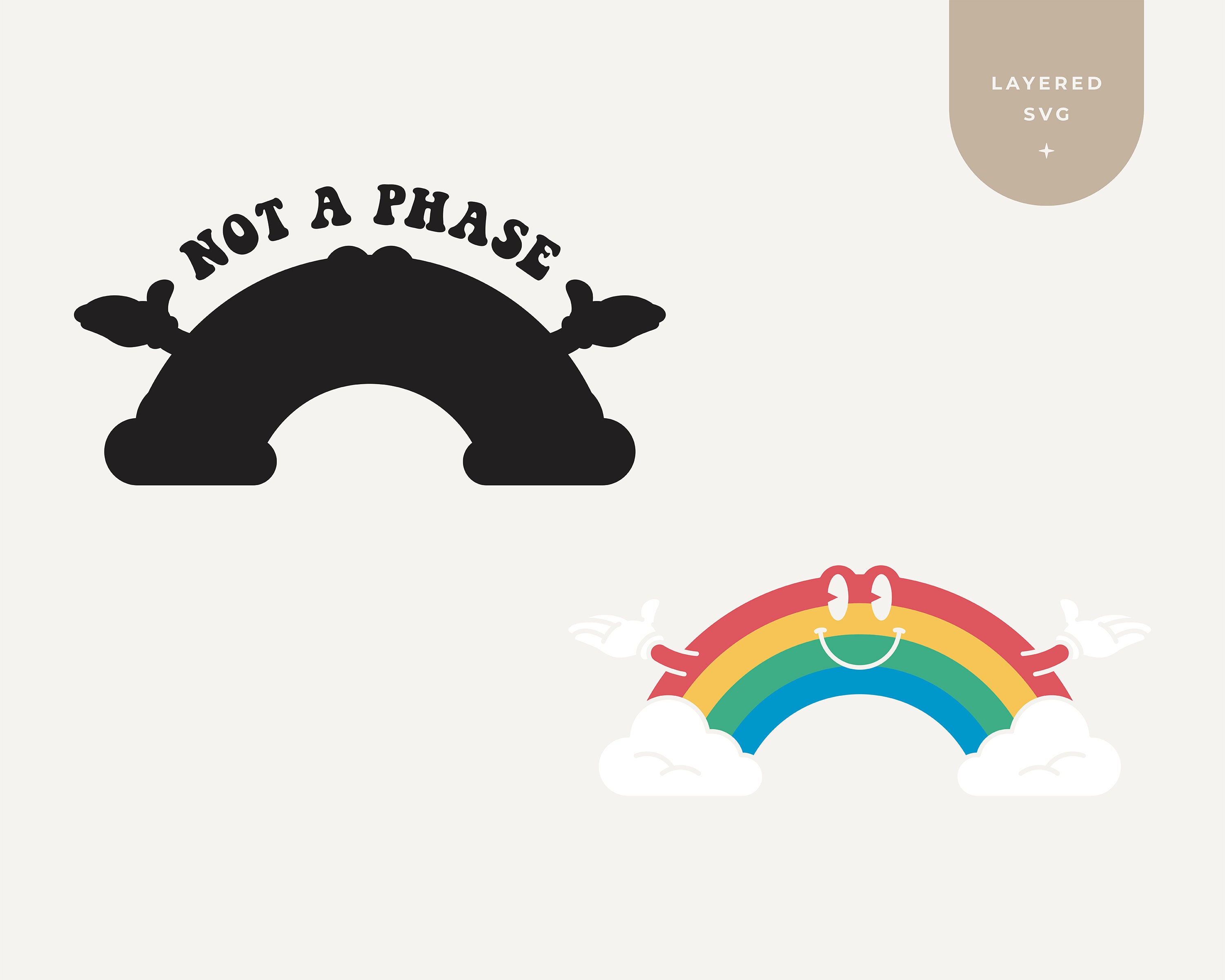 Not A Phase Pride Svg / LGBTQ Pride Svg / Retro Rainbow Png / Pride ...