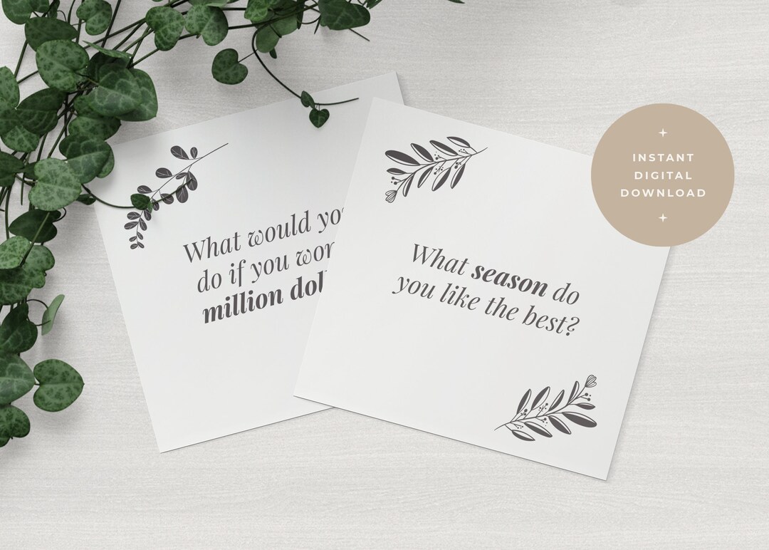 PRINTABLE Thankful Conversation Starters / Thanksgiving Dinner Games ...