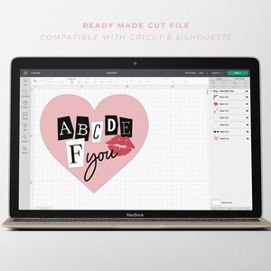 ABCDEF You Valentines Svg / ABCDEFU Svg / Burn Book Clipart / - Etsy