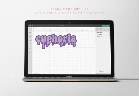 SVG for cricut euphoria dripping text Art & Collectibles Digital ...