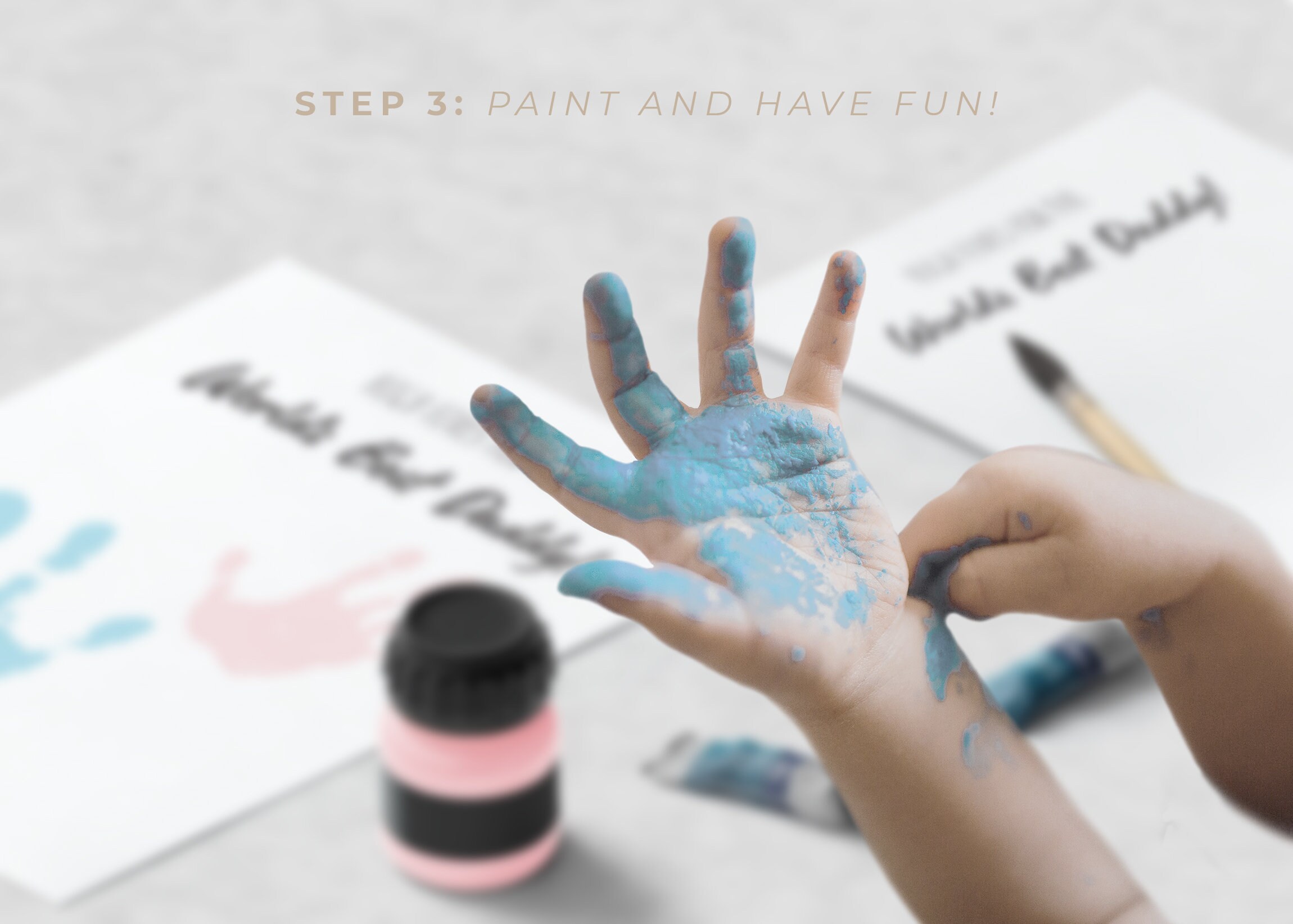 PRINTABLE Fathers Day Handprint Gift / Fathers Day Craft Activity ...