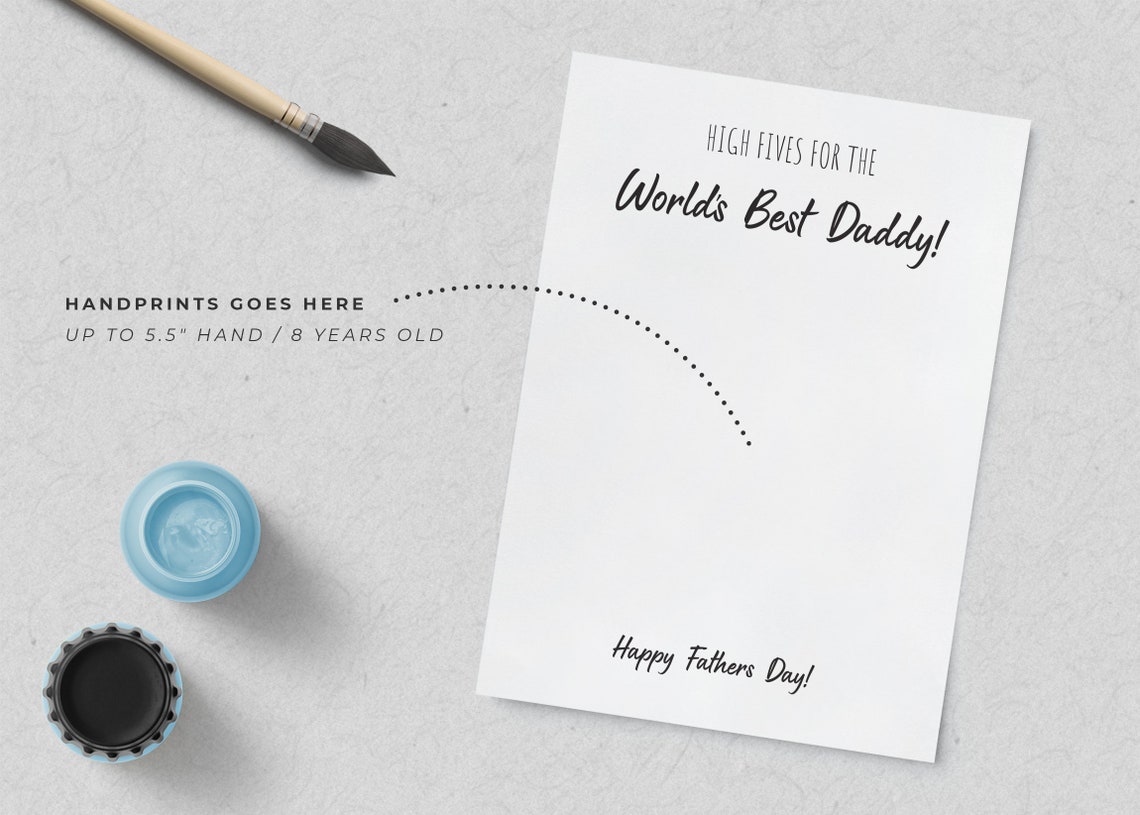 PRINTABLE Fathers Day Handprint Gift / Fathers Day Craft - Etsy