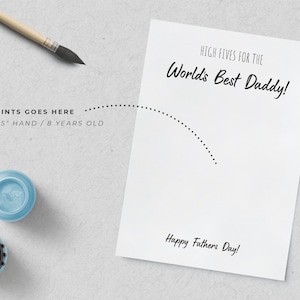 PRINTABLE Fathers Day Handprint Gift / Fathers Day Craft Activity ...