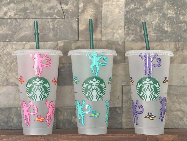 Personalized Preppy Monkey Starbucks Cup: Custom Tumbler Gift - Etsy