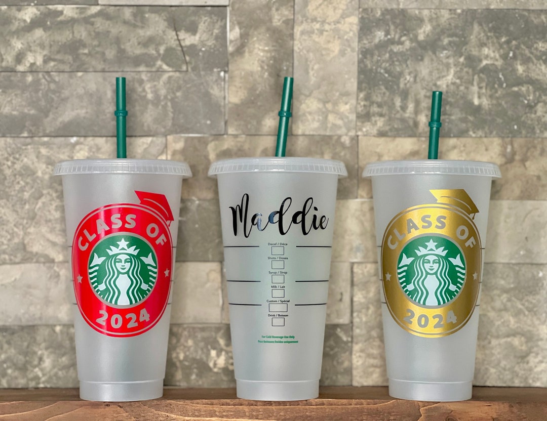 CLASS OF 2024 Gift Starbucks Cup Graduation Gift Senior 2024 Cold Cup ...