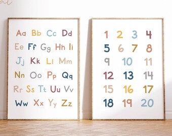 1 20 Numbers Poster - Etsy